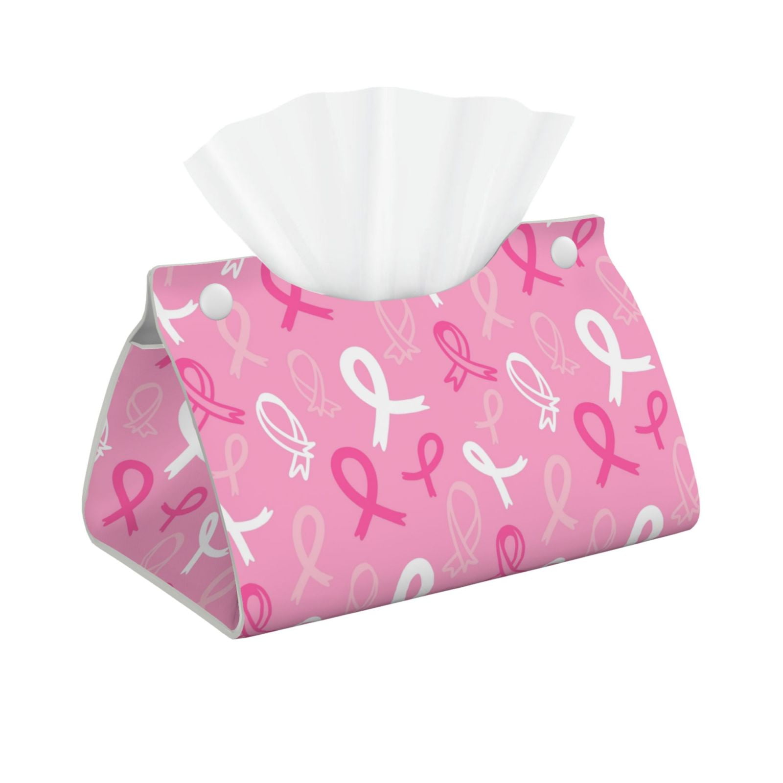 Tissue Box Cover, Breast Cancer Awareness (3) Rectangular Leather ...