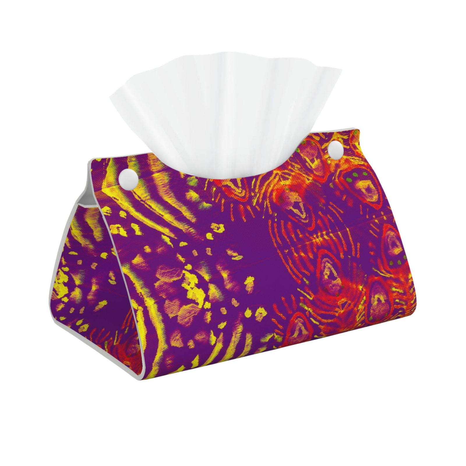 Tissue Box Cover, Bright Textured Animal Rectangular Leather Tissue ...