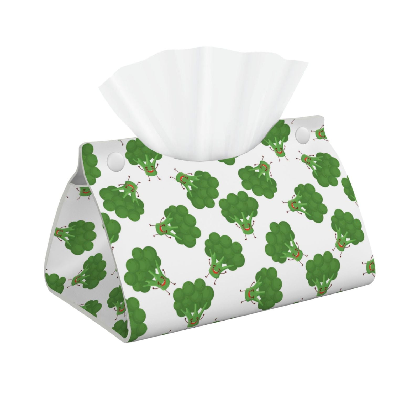 Tissue Box Cover Bright broccoli cartoon funny Tissues Boxes Holder ...