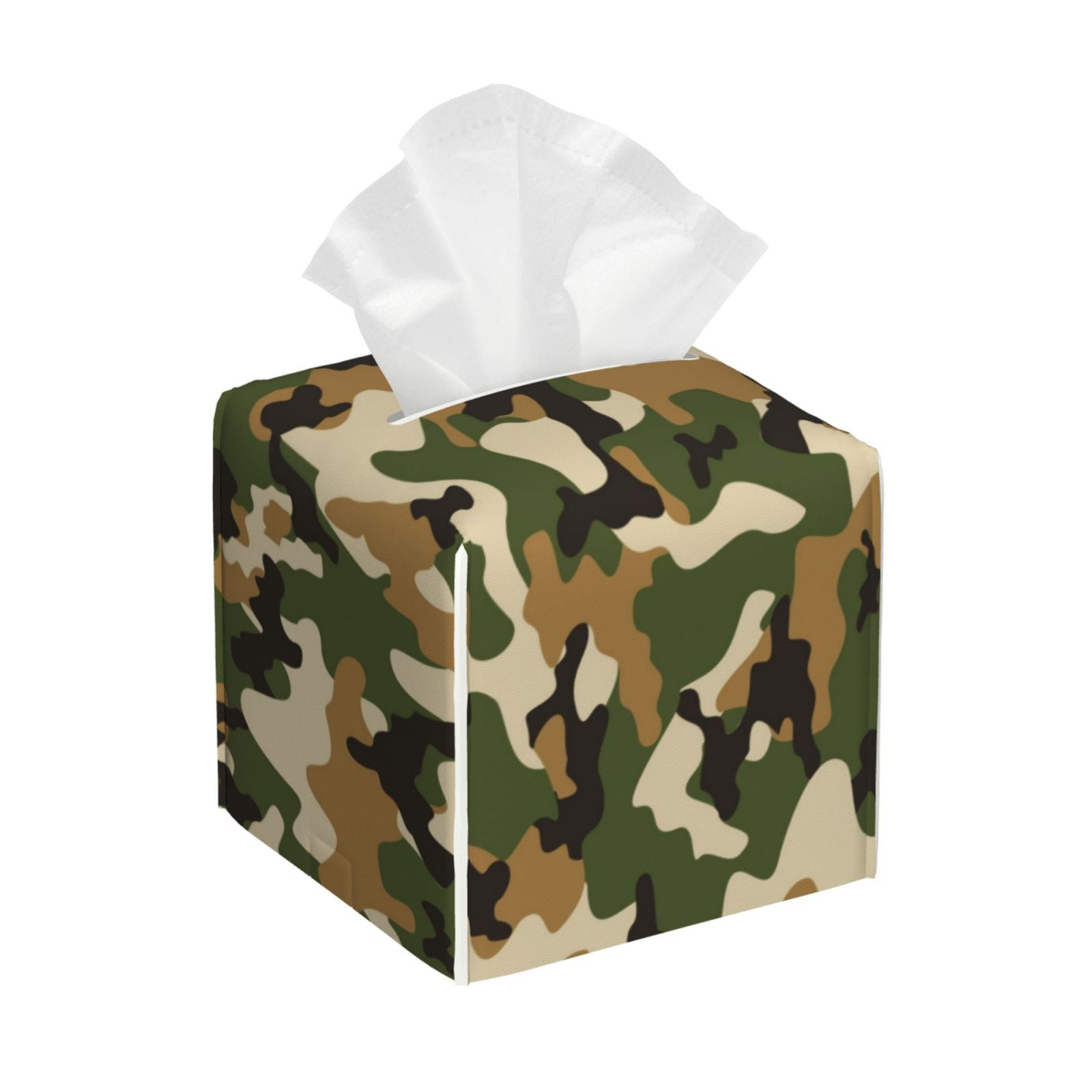 Tissue Box Cover Camouflage Green Classic Tissues Boxes Holder ...
