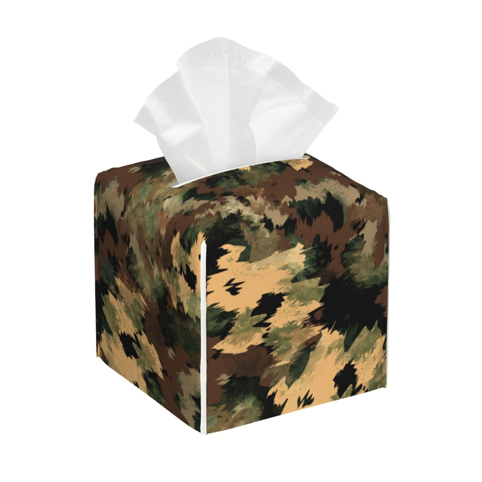 Tissue Box Cover Camouflage green Tissues Boxes Holder Organizer ...
