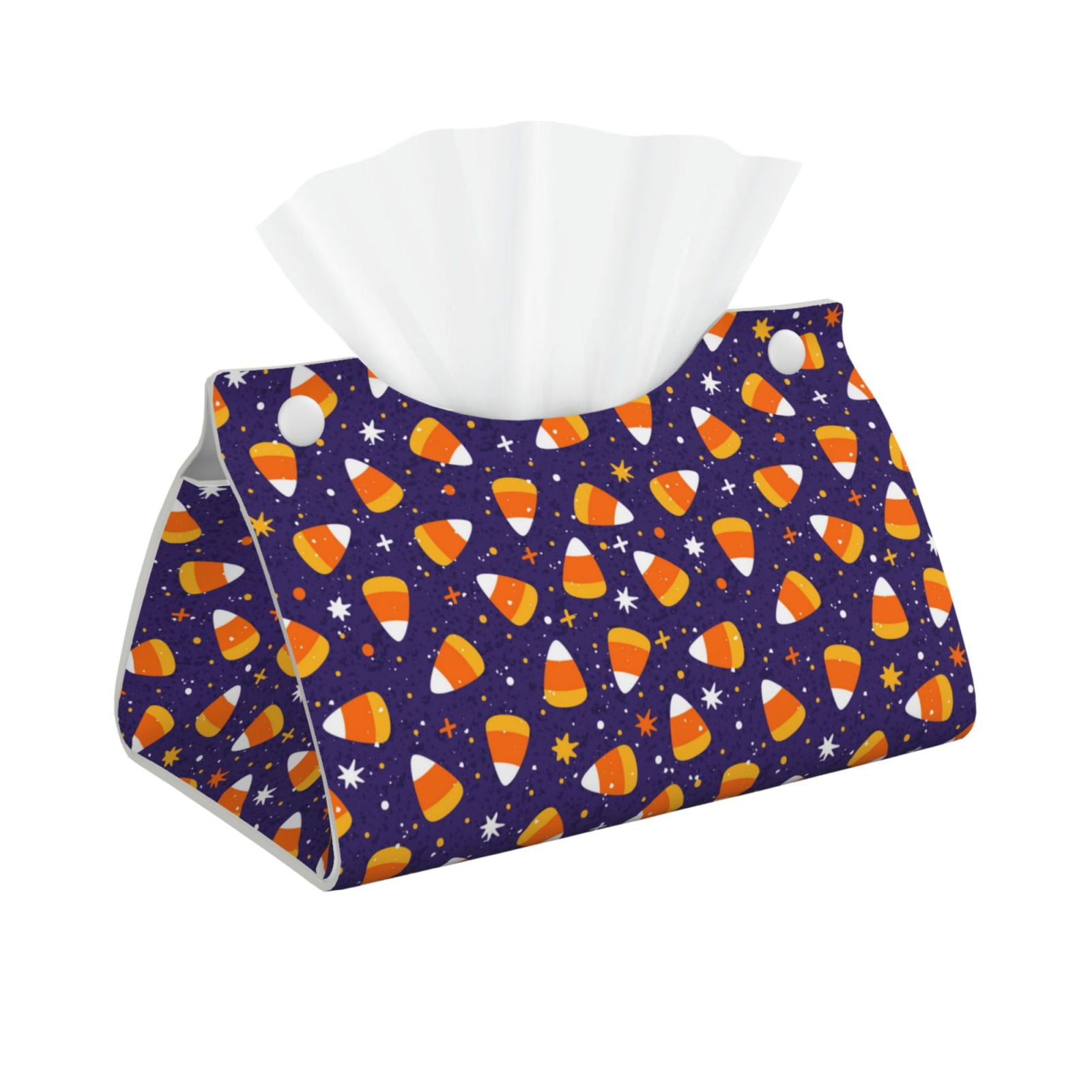 Tissue Box Cover Candy Corn (2) Tissues Boxes Holder Organizer for ...