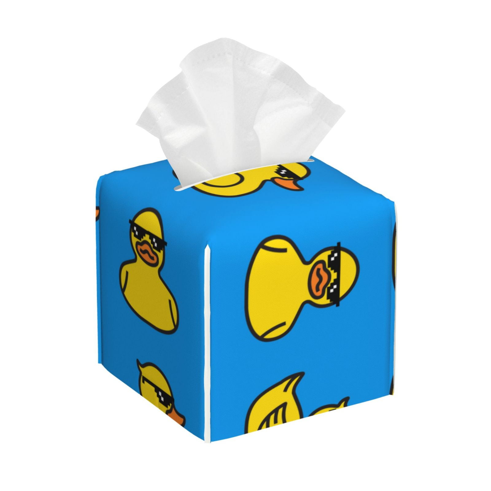 Tissue Box Cover Cartoon Cute Duck With Glasses_A Tissues Boxes Holder ...