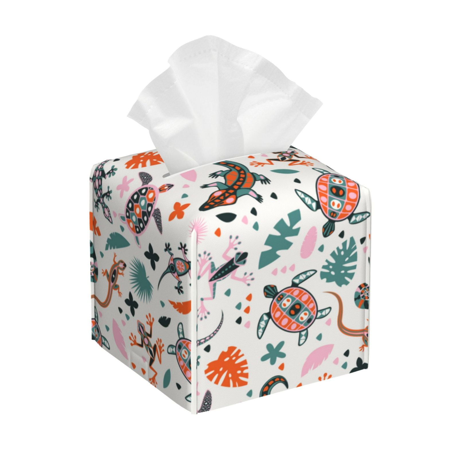 Tissue Box Cover Chameleon Lizard Turtle Frog Tissues Boxes Holder ...
