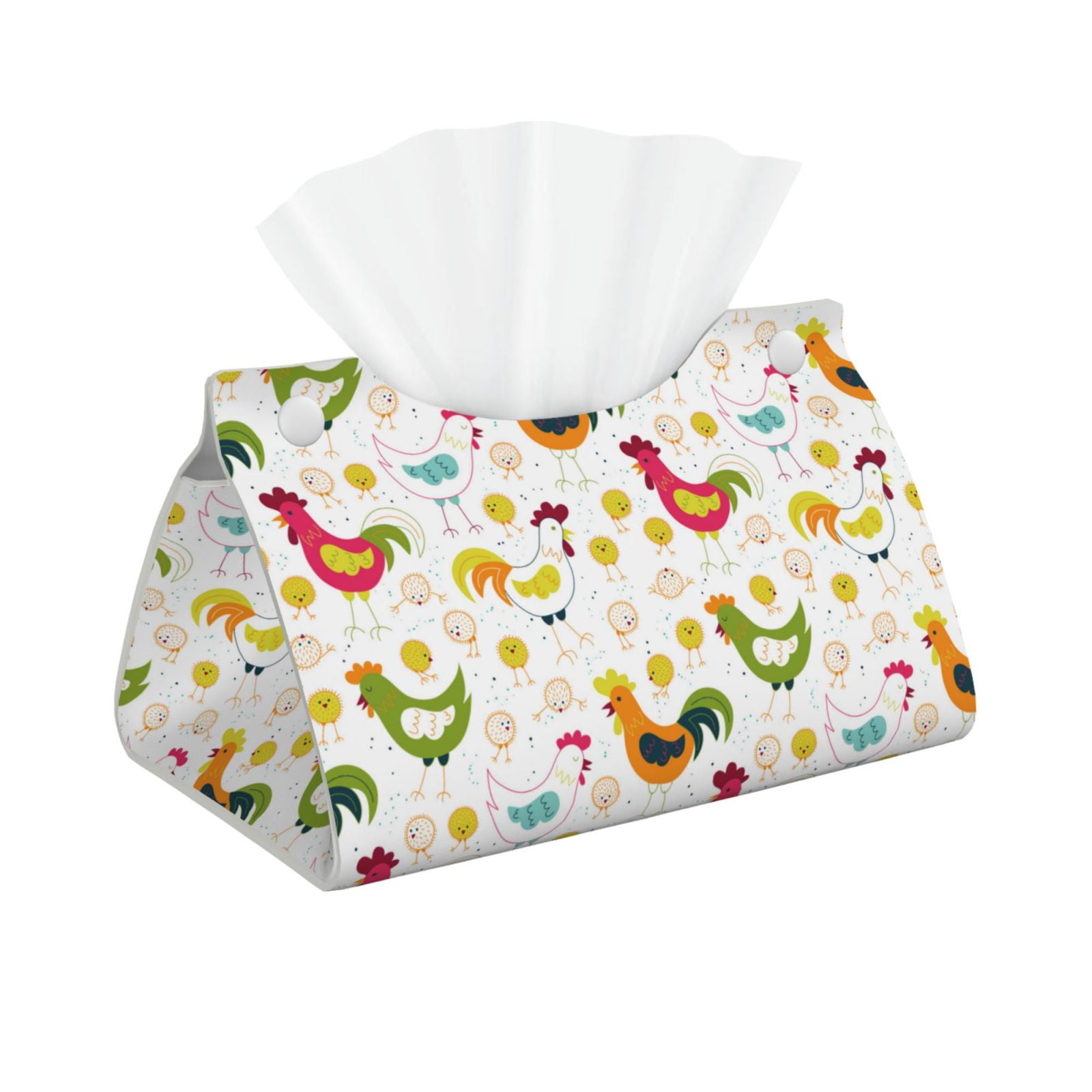 Tissue Box Cover, Chickens A Rectangular Leather Tissue Holder - Tissue ...