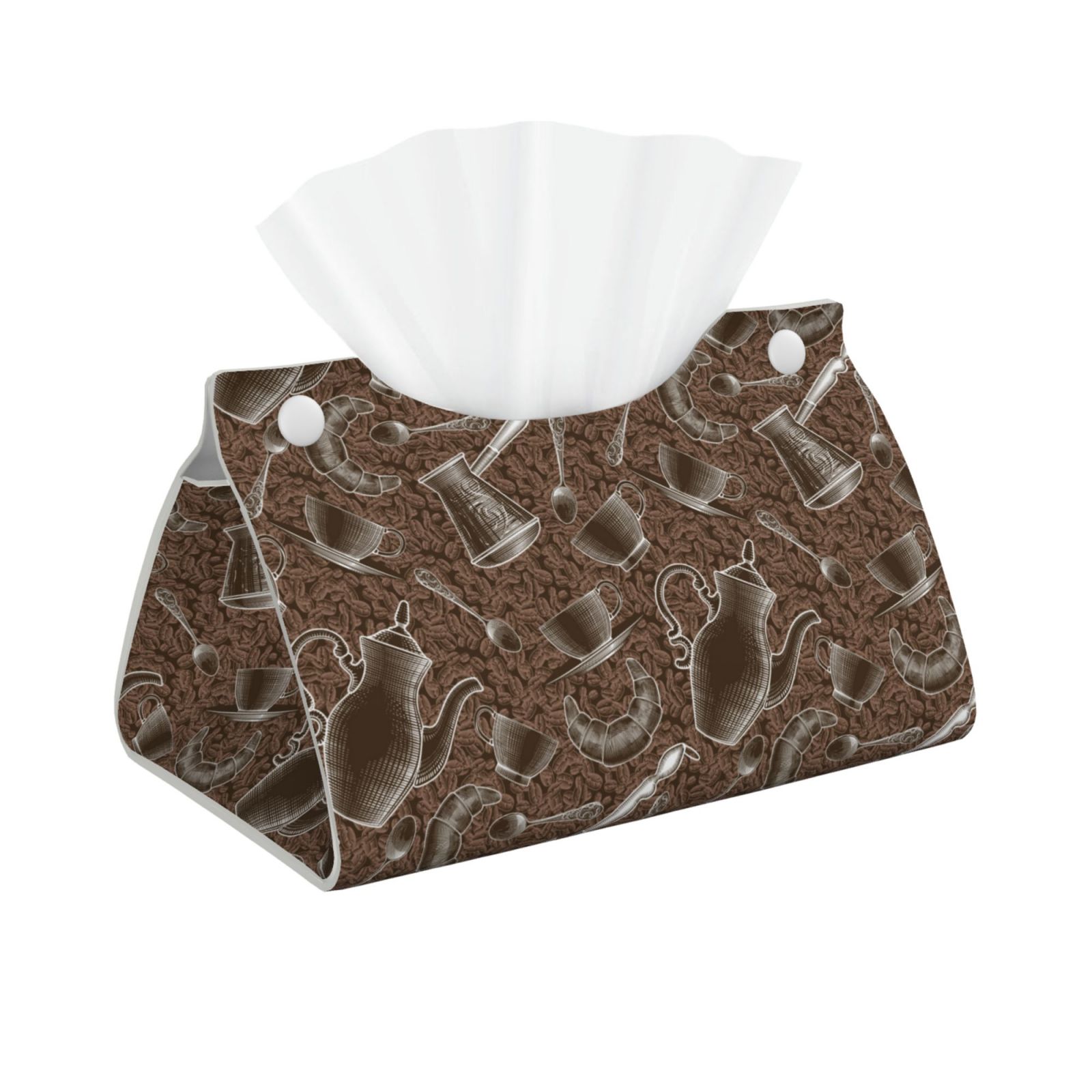 Tissue Box Cover, Coffee pots Rectangular Leather Tissue Holder ...