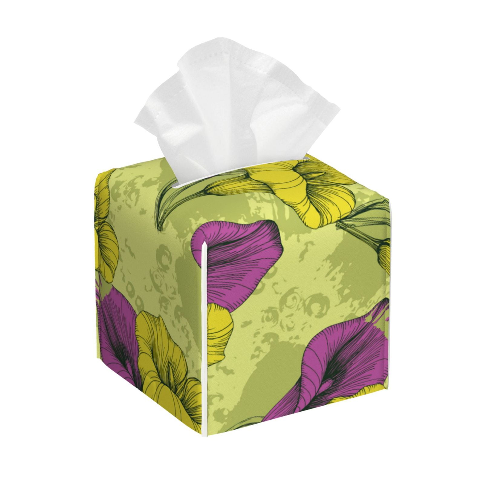 Tissue Box Cover Colorful Calla Lily Flowers Tissues Boxes Holder ...