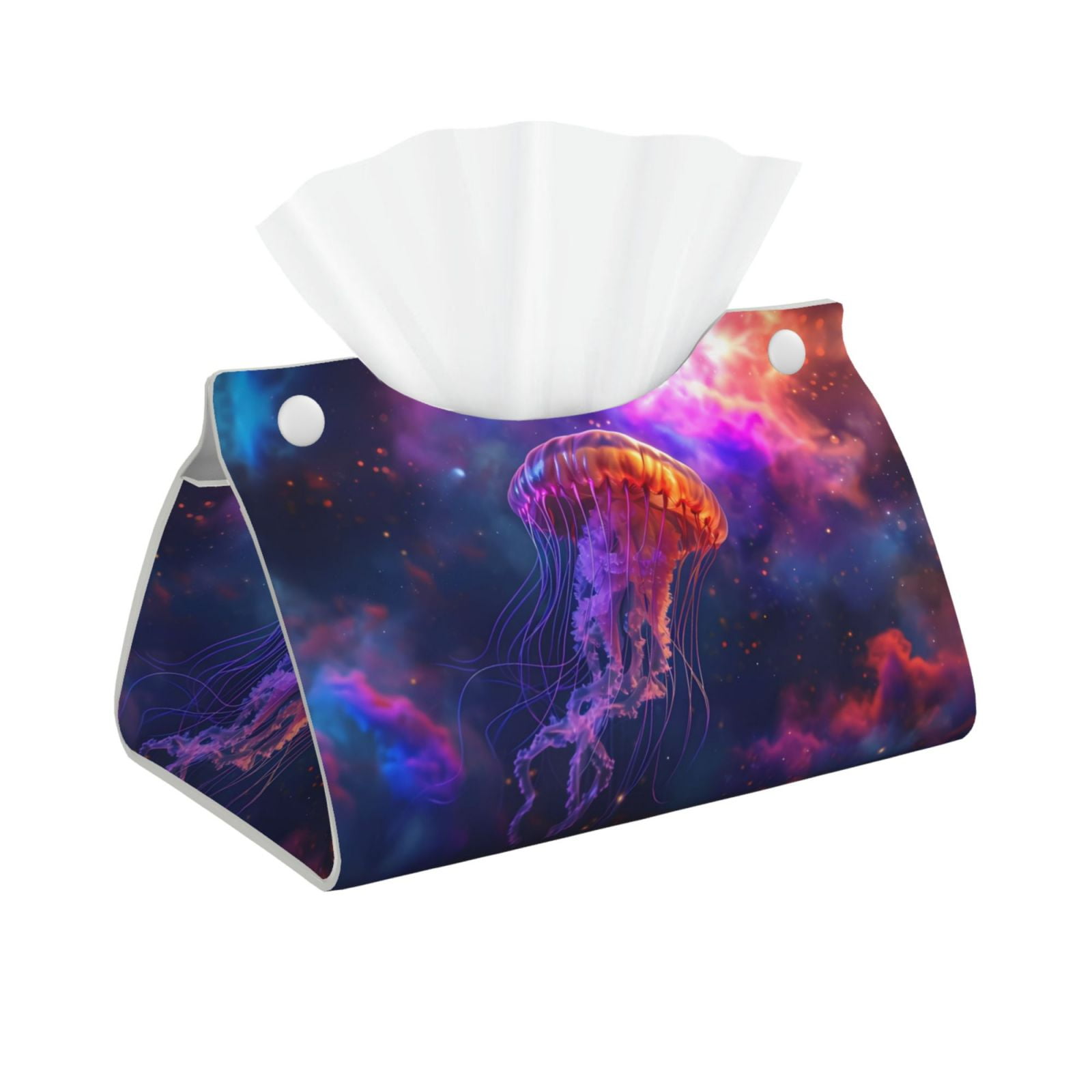 Tissue Box Cover Colorful sky Floating Jellyfish A Tissues Boxes Holder ...