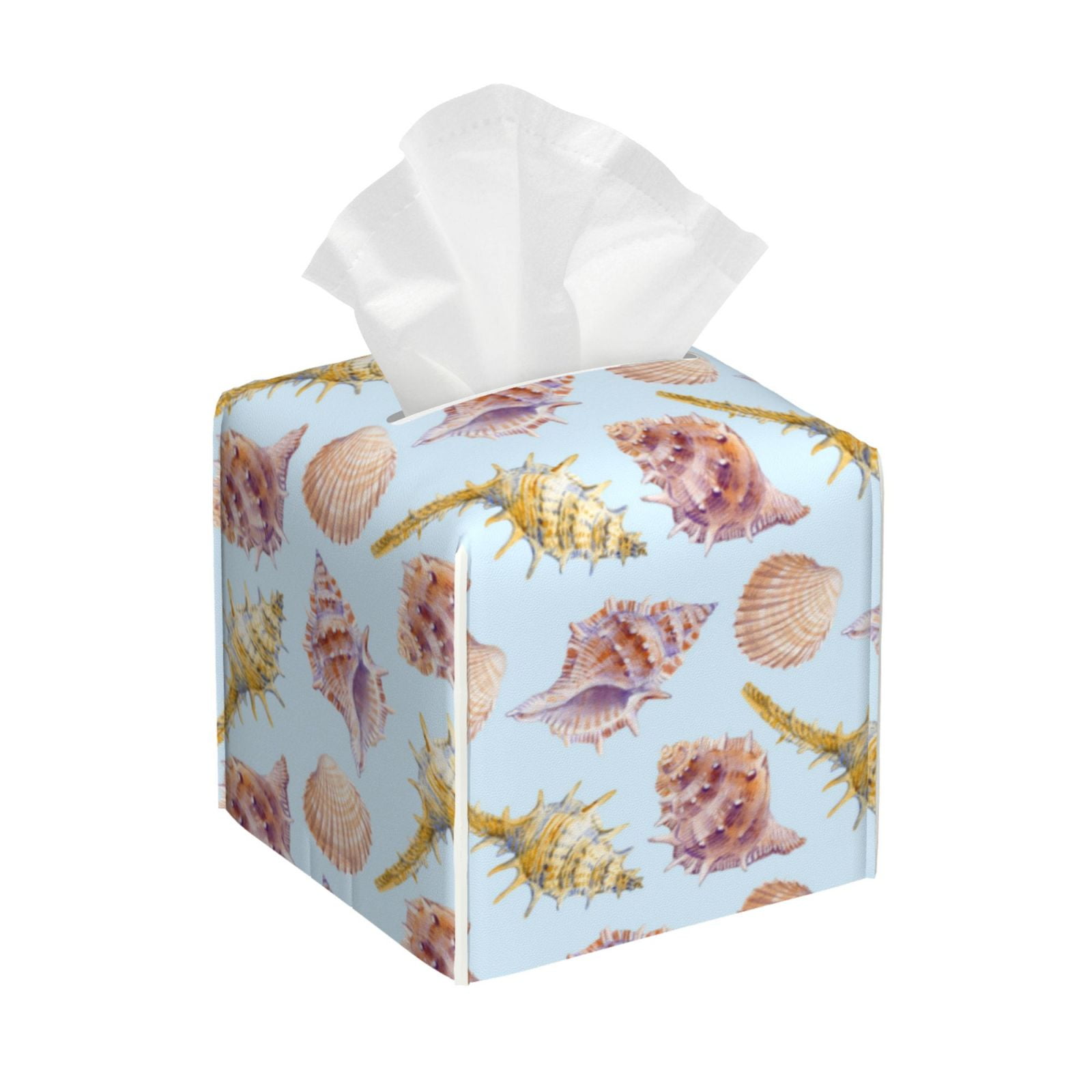 Tissue Box Cover Conch Shell No.J97 Tissues Boxes Holder Organizer ...