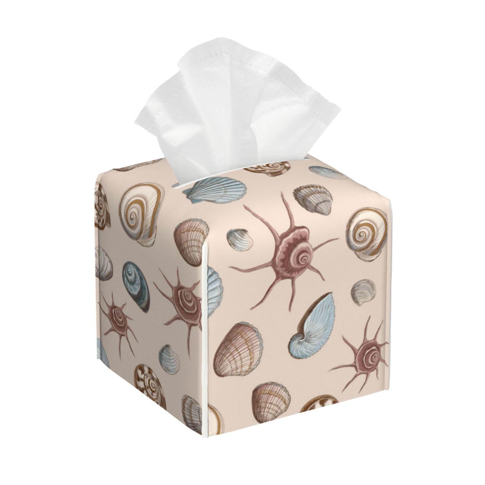 Tissue Box Cover Conch Shells Print No.9013 Tissues Boxes Holder ...