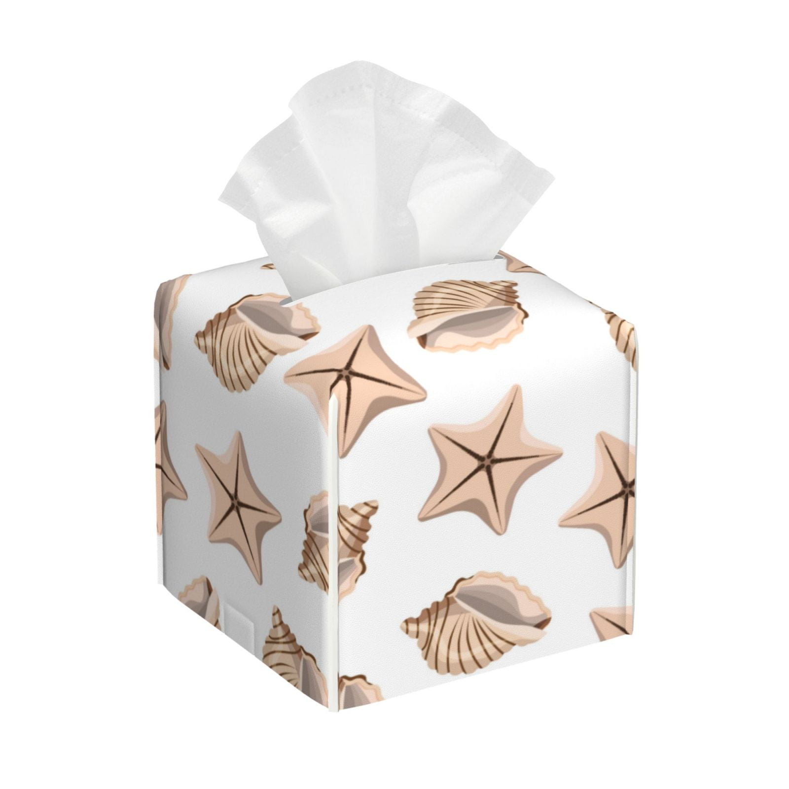 Tissue Box Cover Conch Shells Print No.9073 Tissues Boxes Holder ...