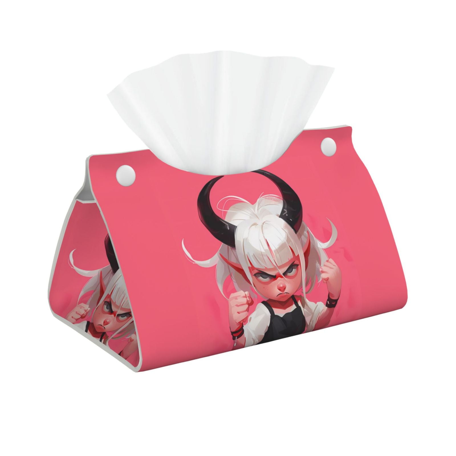 Tissue Box Cover, Cool Cute No.101 Leather Rectangular Tissue Holder ...