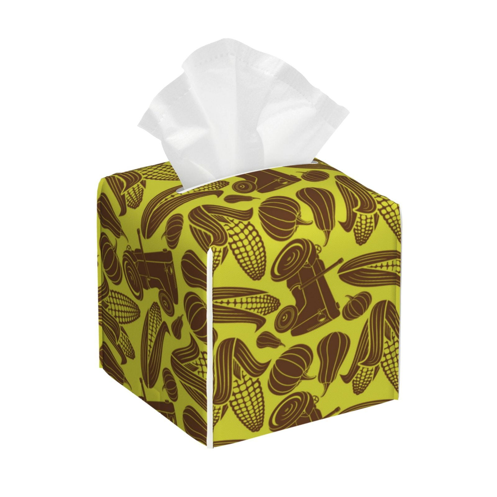 Tissue Box Cover Countryside Pumpkin Tractor Tissues Boxes Holder ...