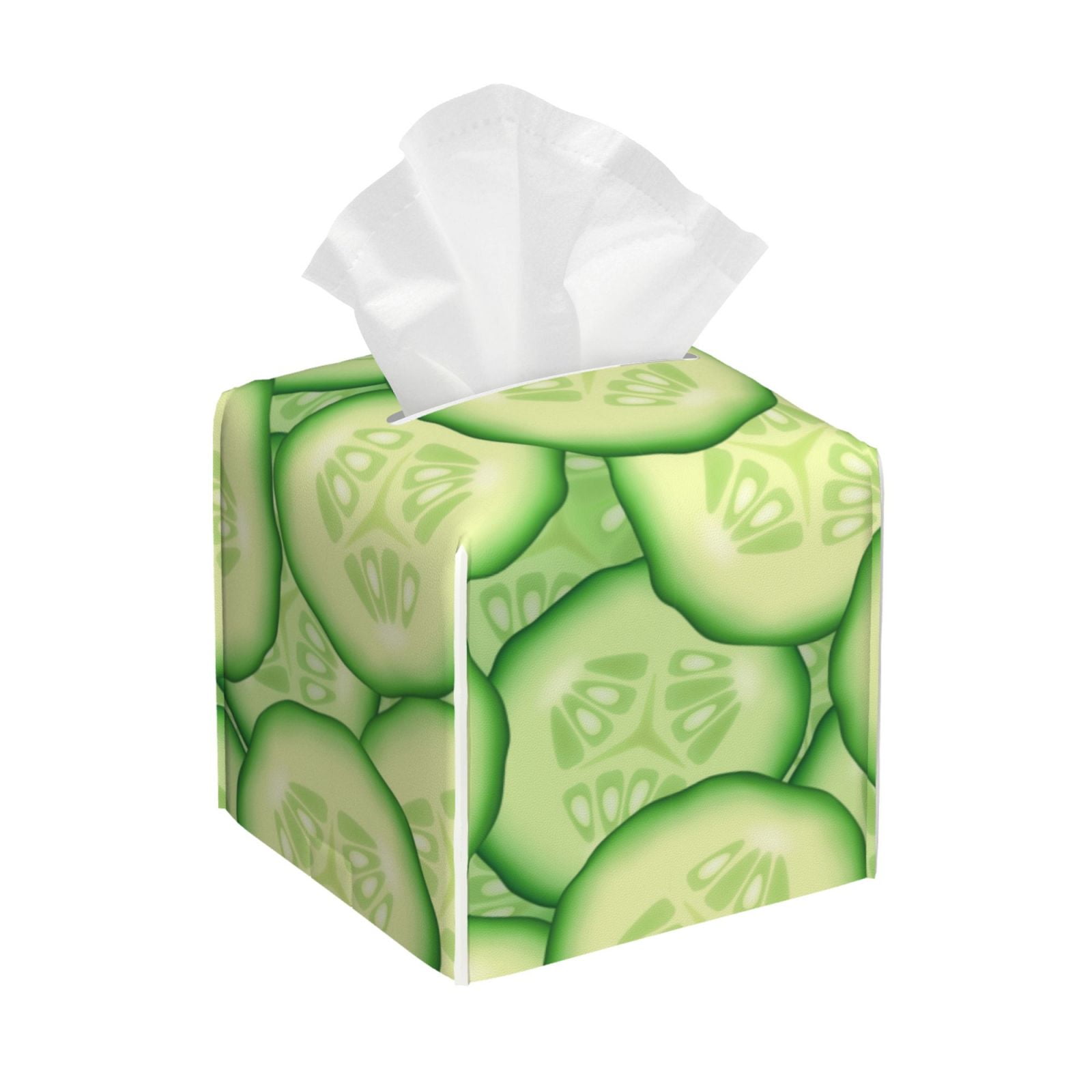Tissue Box Cover Cucumber Pattern funny Tissues Boxes Holder Organizer ...