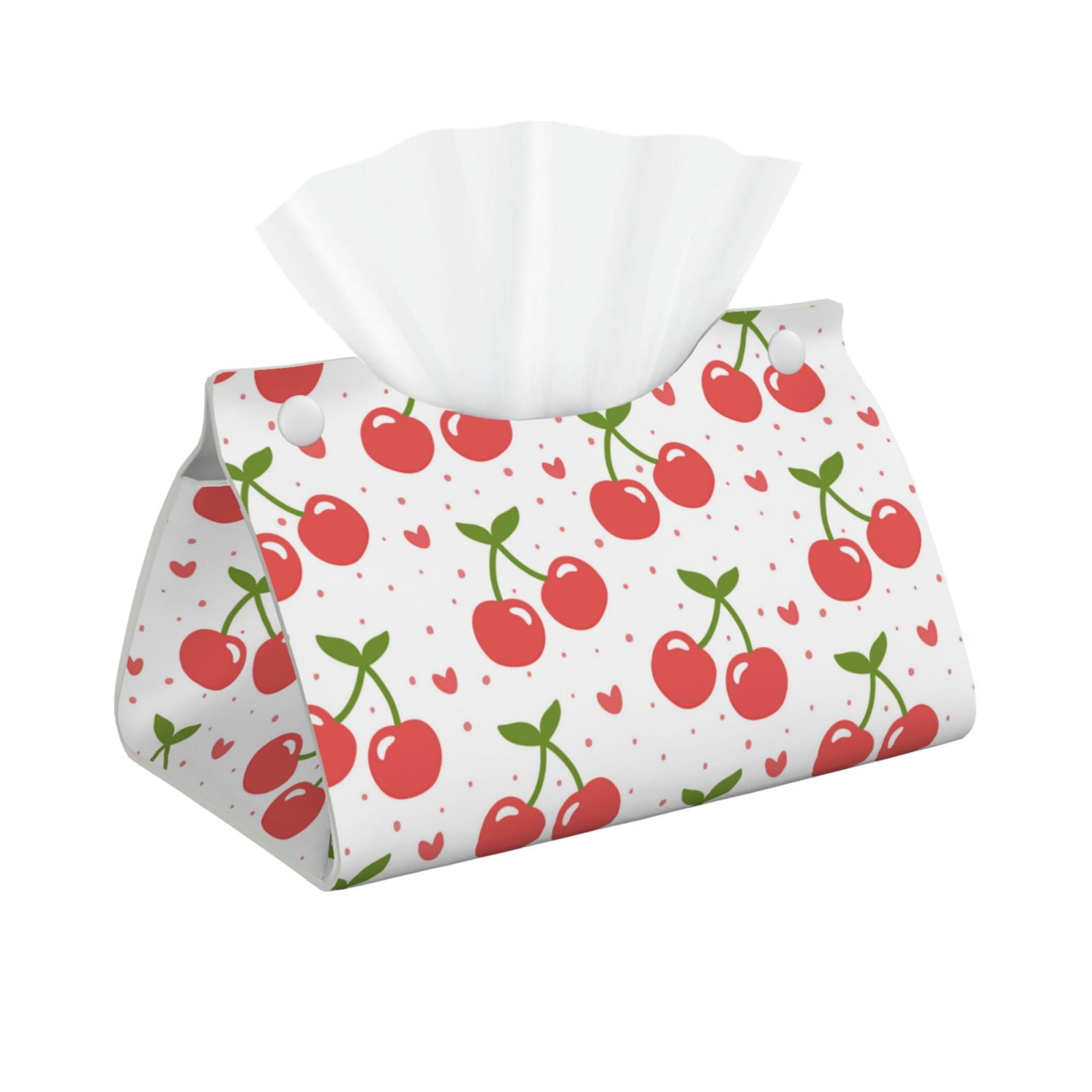 Tissue Box Cover, Cute Berry Love Leather Rectangular Tissue Holder ...