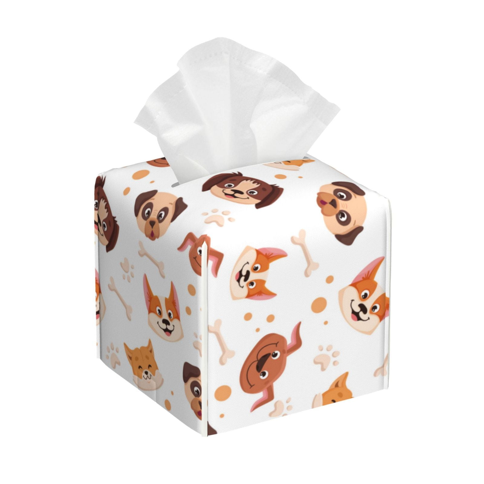Tissue Box Cover Cute Dog cartoon colorful Tissues Boxes Holder ...