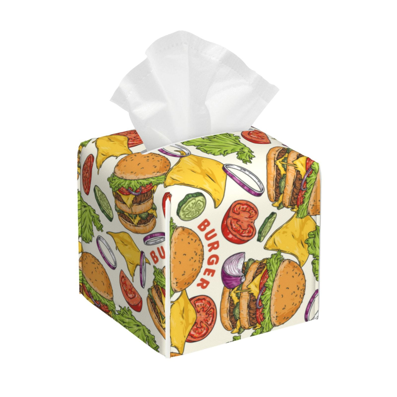 Tissue Box Cover Cute Food Vegetable Cheese Tissues Boxes Holder ...