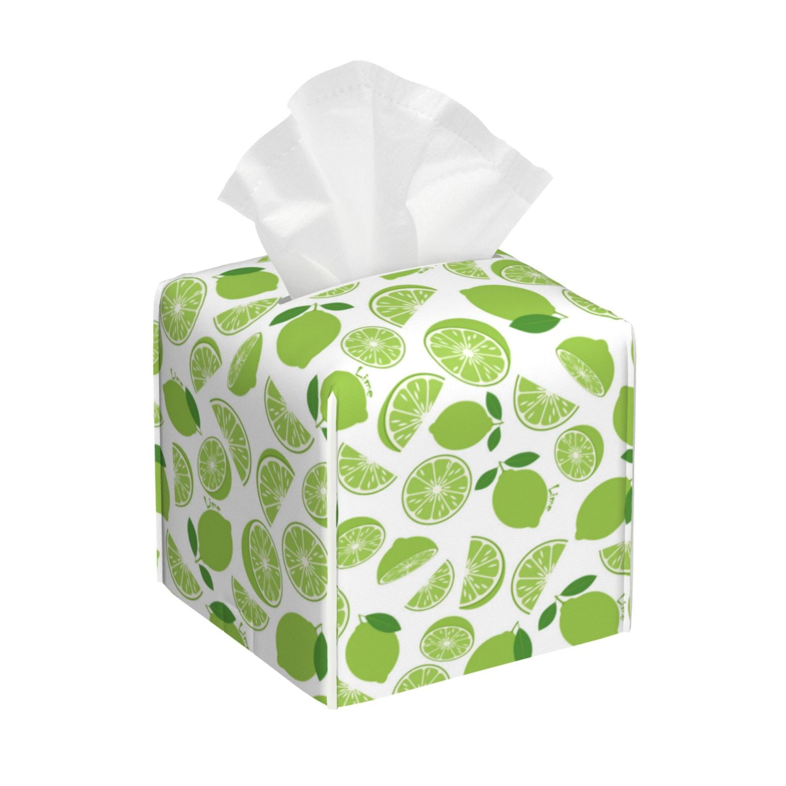 Tissue Box Cover Cute Limes Sea Green Tissues Boxes Holder Organizer ...