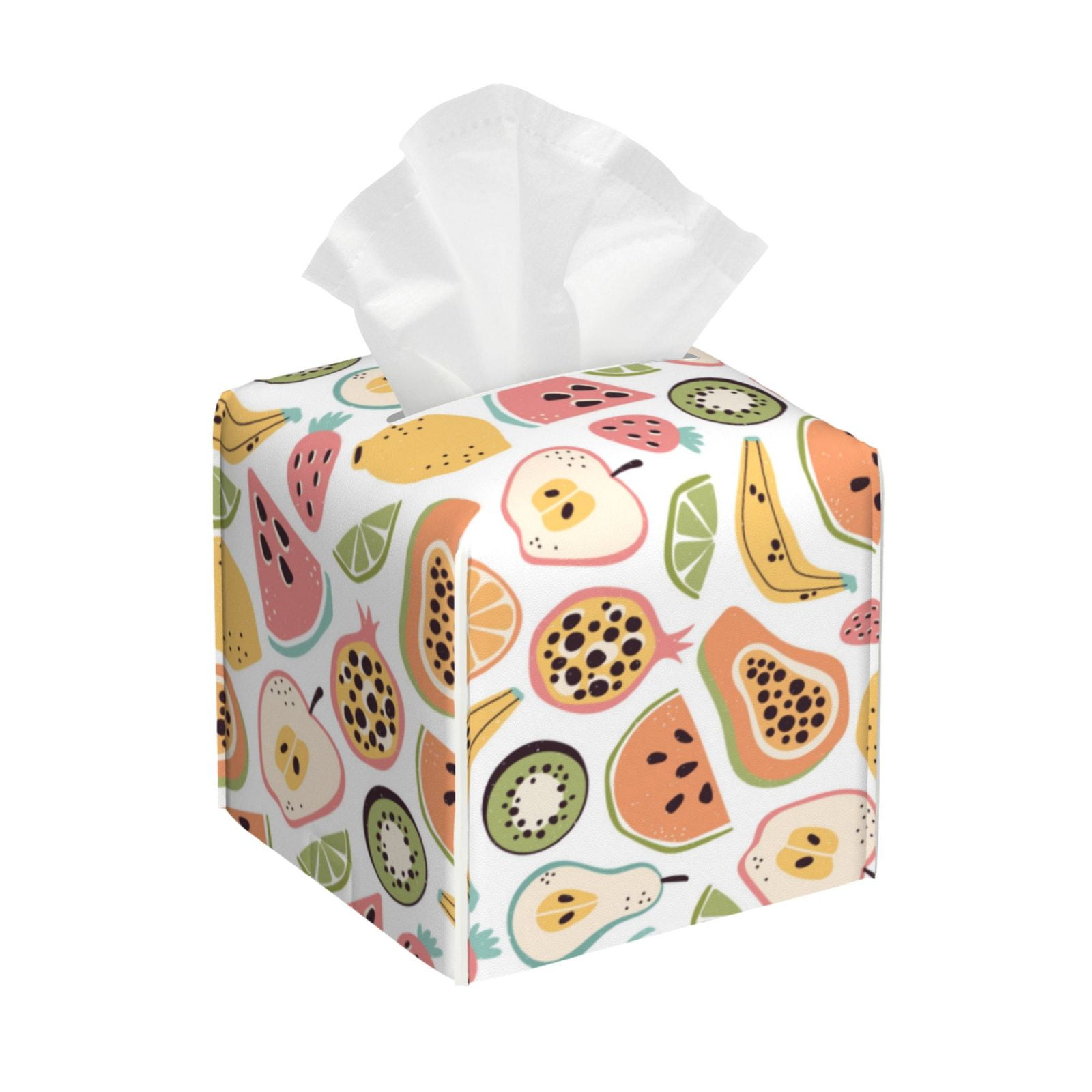 Tissue Box Cover Cute Pear Banana Lemon Tissues Boxes Holder Organizer ...