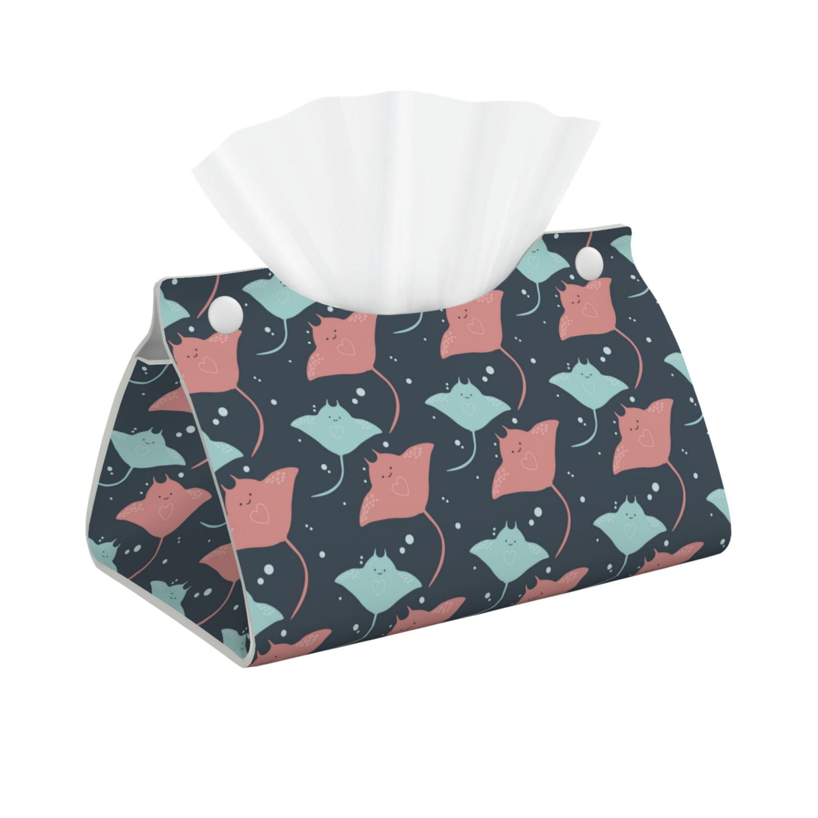 Tissue Box Cover, Cute Stingray Leather Rectangular Tissue Holder ...