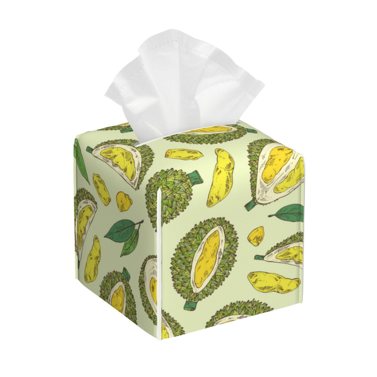 Tissue Box Cover Cute Sweet Durian Tissues Boxes Holder Organizer ...