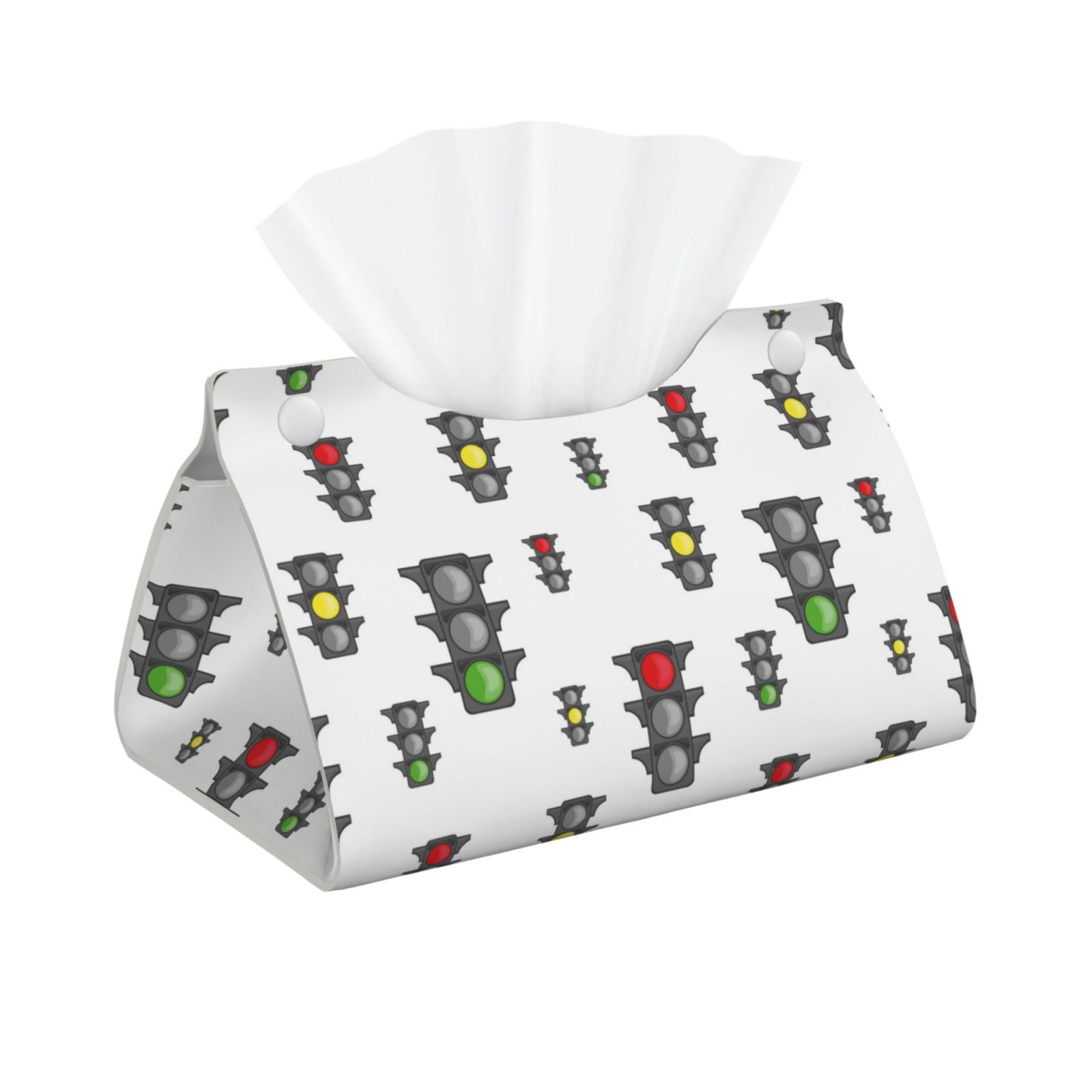 Tissue Box Cover, Cute Traffic Light Pattern Leather Rectangular Tissue ...