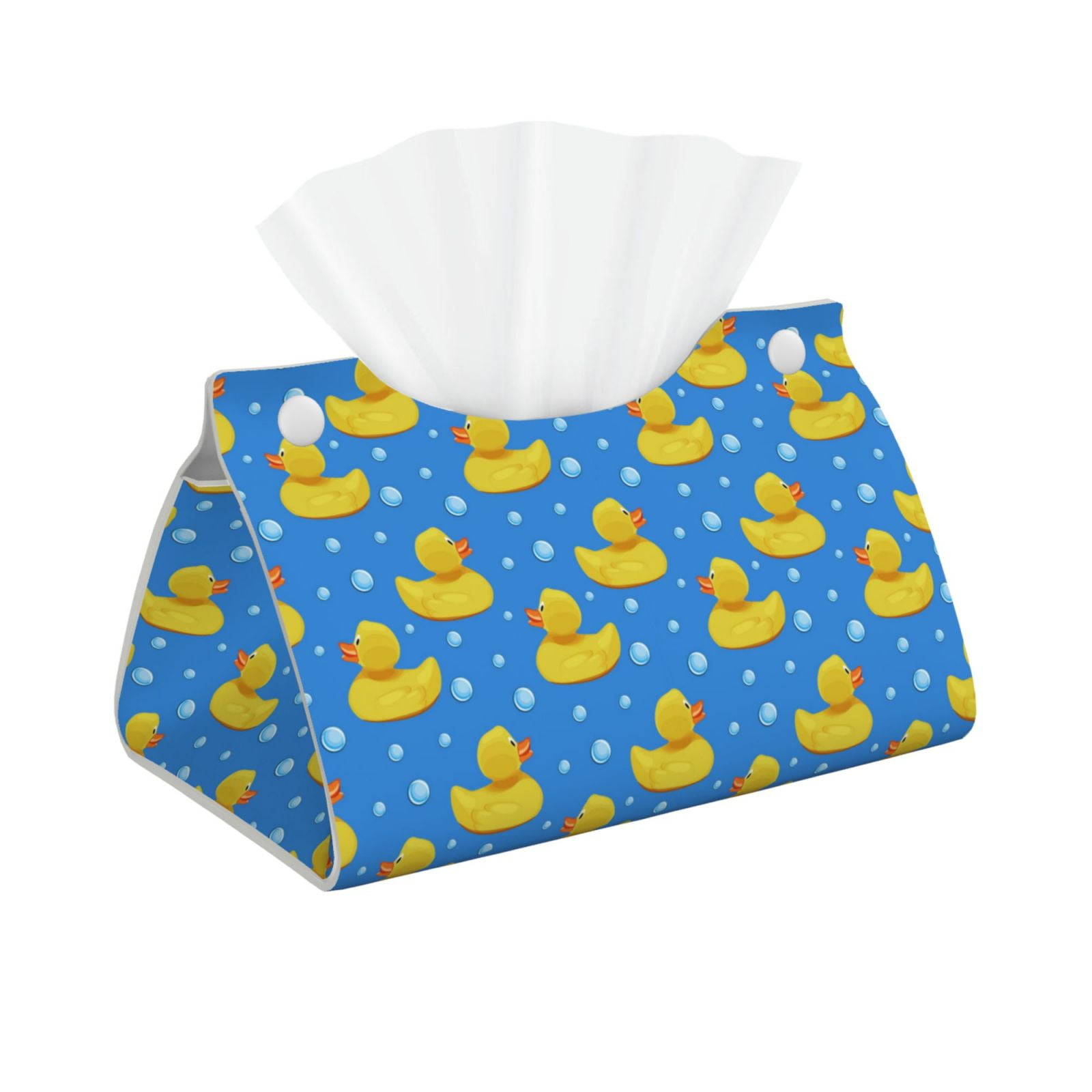 Tissue Box Cover Cute Yellow Rubber Ducks Tissues Boxes Holder ...