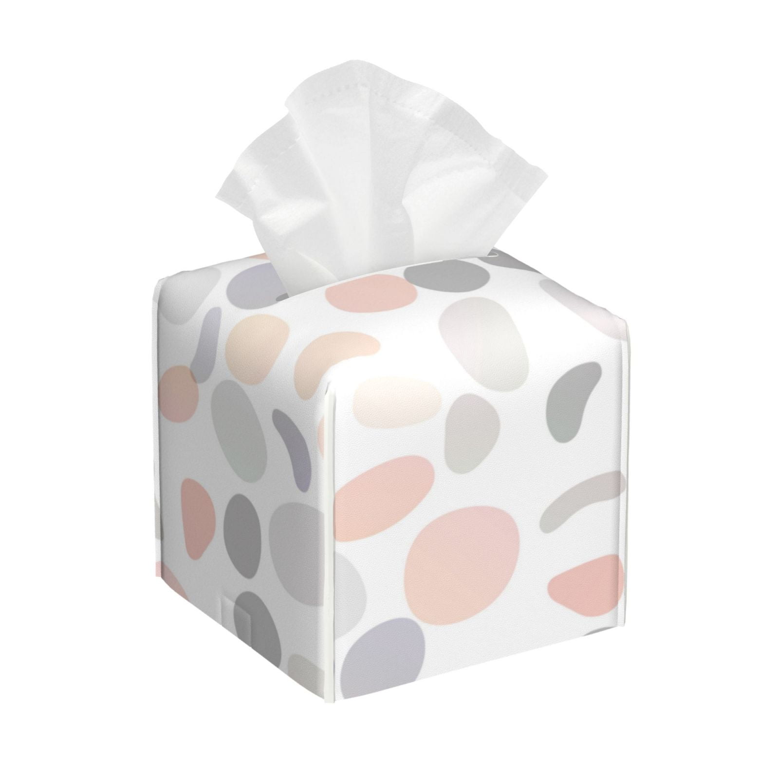 Tissue Box Cover Dark Orange dots print Tissues Boxes Holder Organizer ...