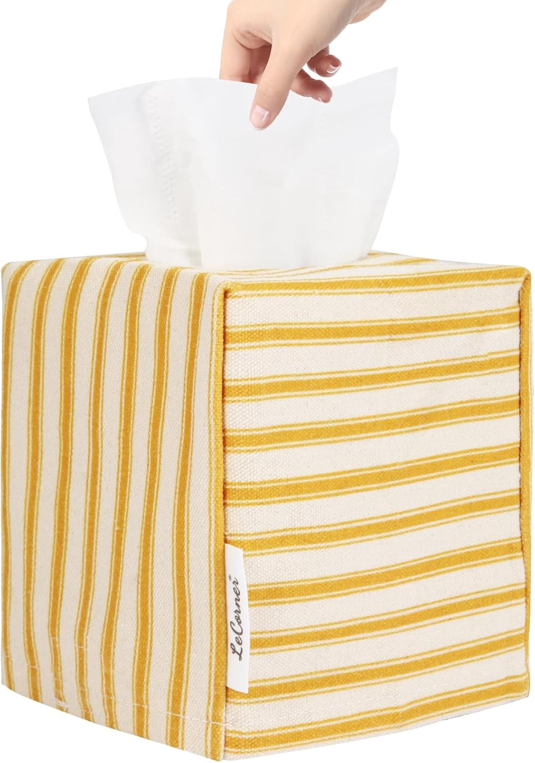 Tissue Box Cover, Fabric Tissue Box Holder Square, Stylish Toilet Paper ...