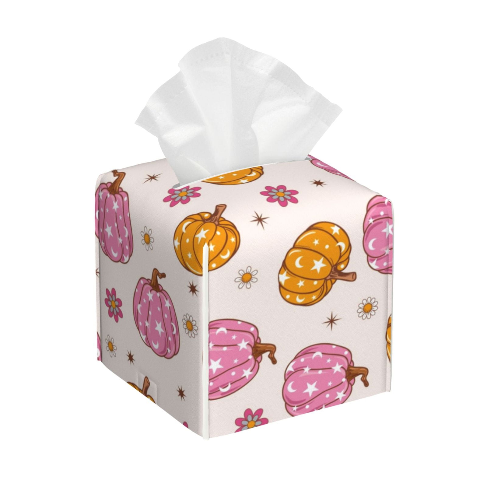 Tissue Box Cover, Fall 70s Groovy Hippie 1 Leather Tissue Box Holder ...