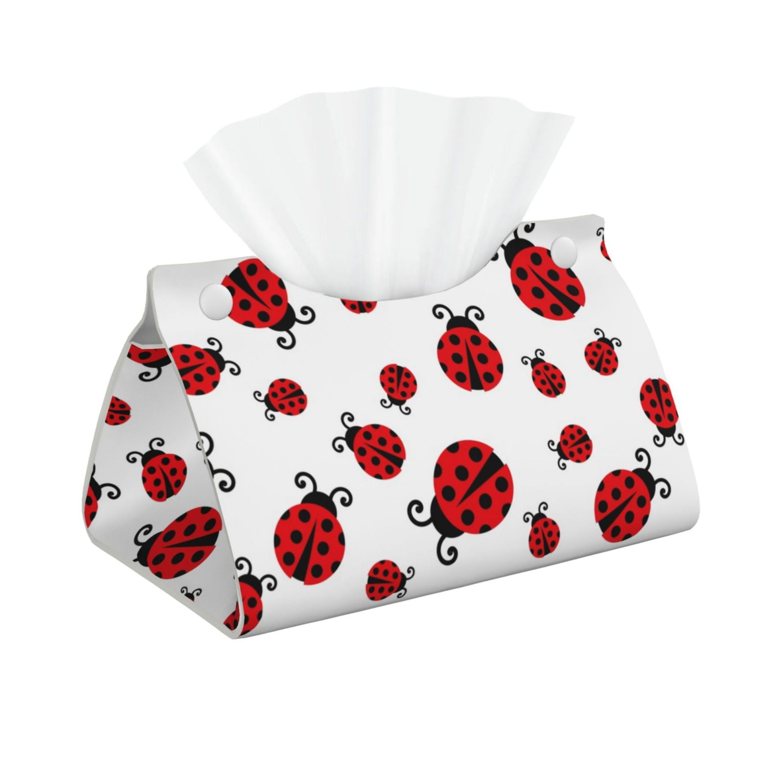 Tissue Box Cover, Fly Flying Ladybug Leather Rectangular Tissue Holder ...
