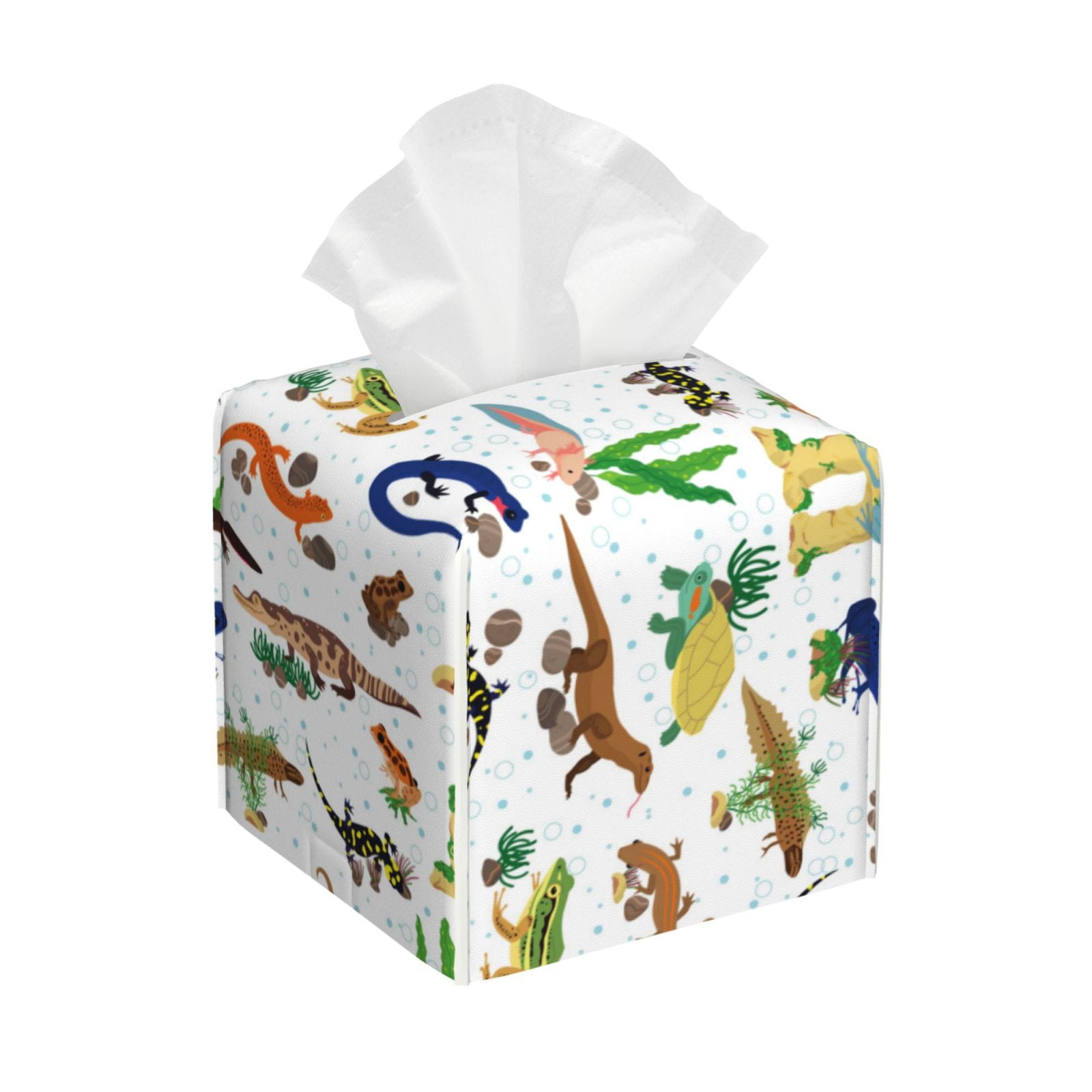 Tissue Box Cover Frog Turtle Newt Lizard Seaweed Tissues Boxes Holder ...