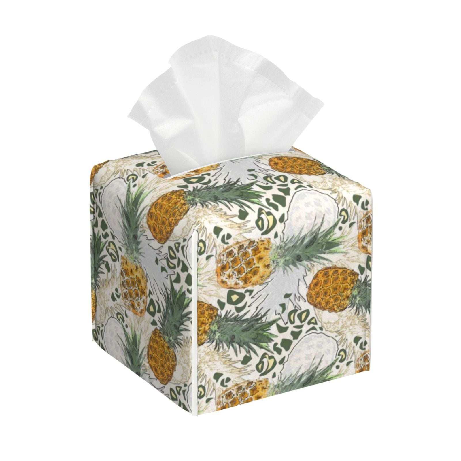 Tissue Box Cover Fruit Pineapples Tissues Boxes Holder Organizer ...