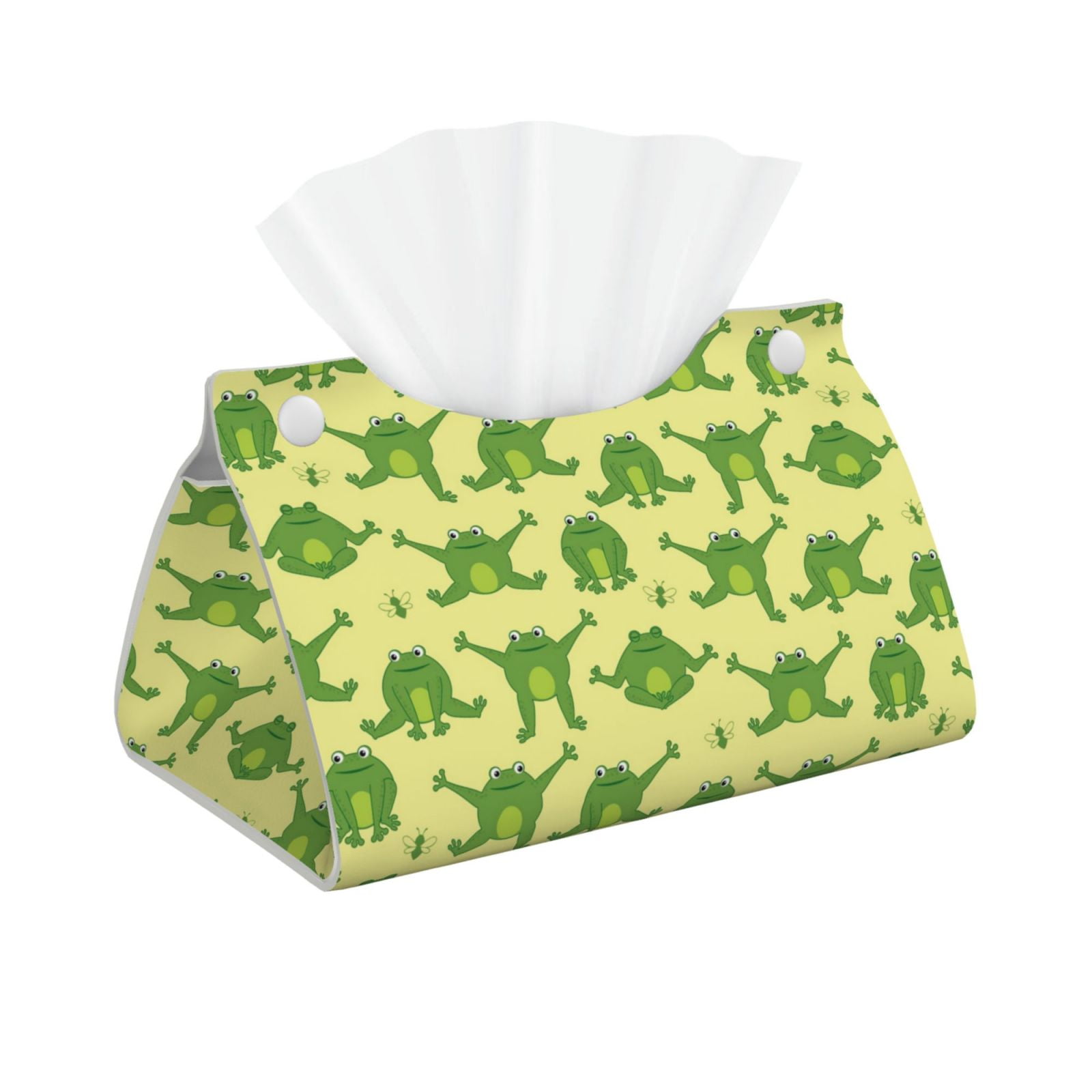 Tissue Box Cover Funny Frogs Tissues Boxes Holder Organizer for ...
