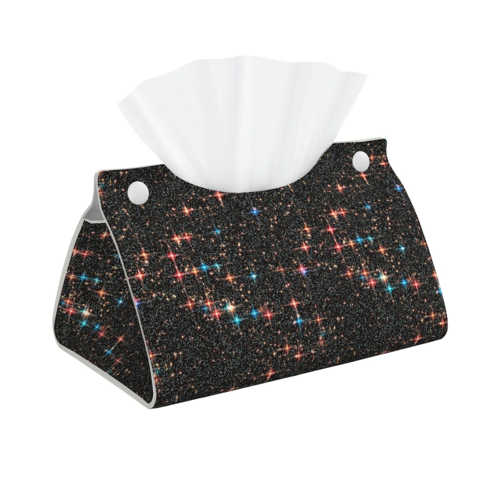 Tissue Box Cover Glitter galaxy sky night black starry Tissues Boxes ...
