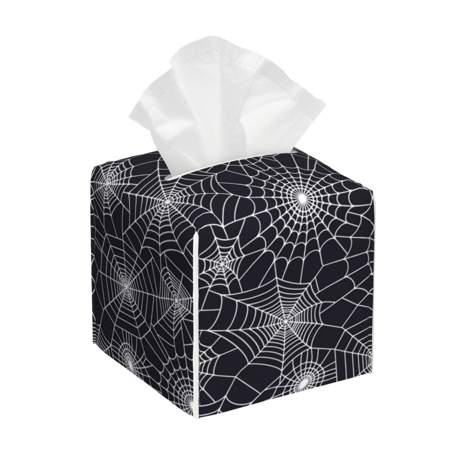 Tissue Box Cover Halloween spiderweb cobweb Tissues Boxes Holder ...