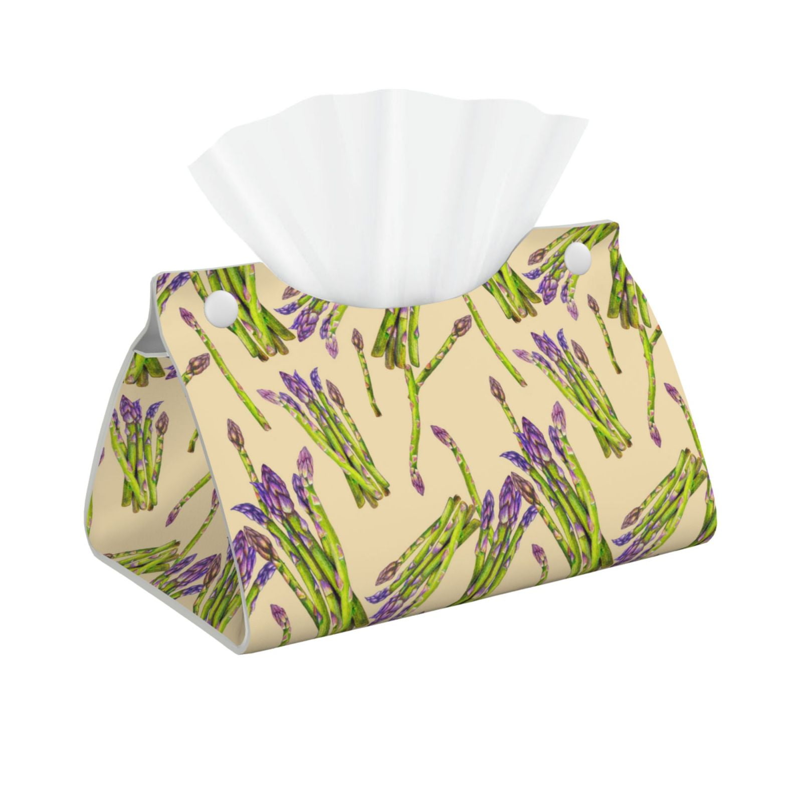 Tissue Box Cover, Hilarious Asparagus Print Leather Rectangular Tissue ...