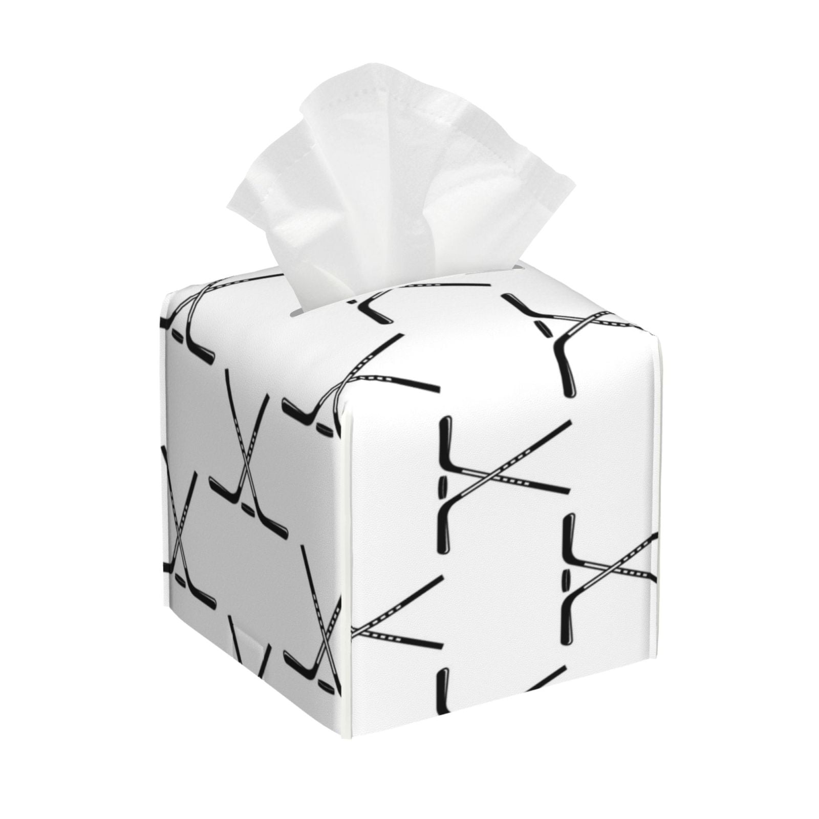 Tissue Box Cover Hockey Stick Sport Tissues Boxes Holder Organizer ...