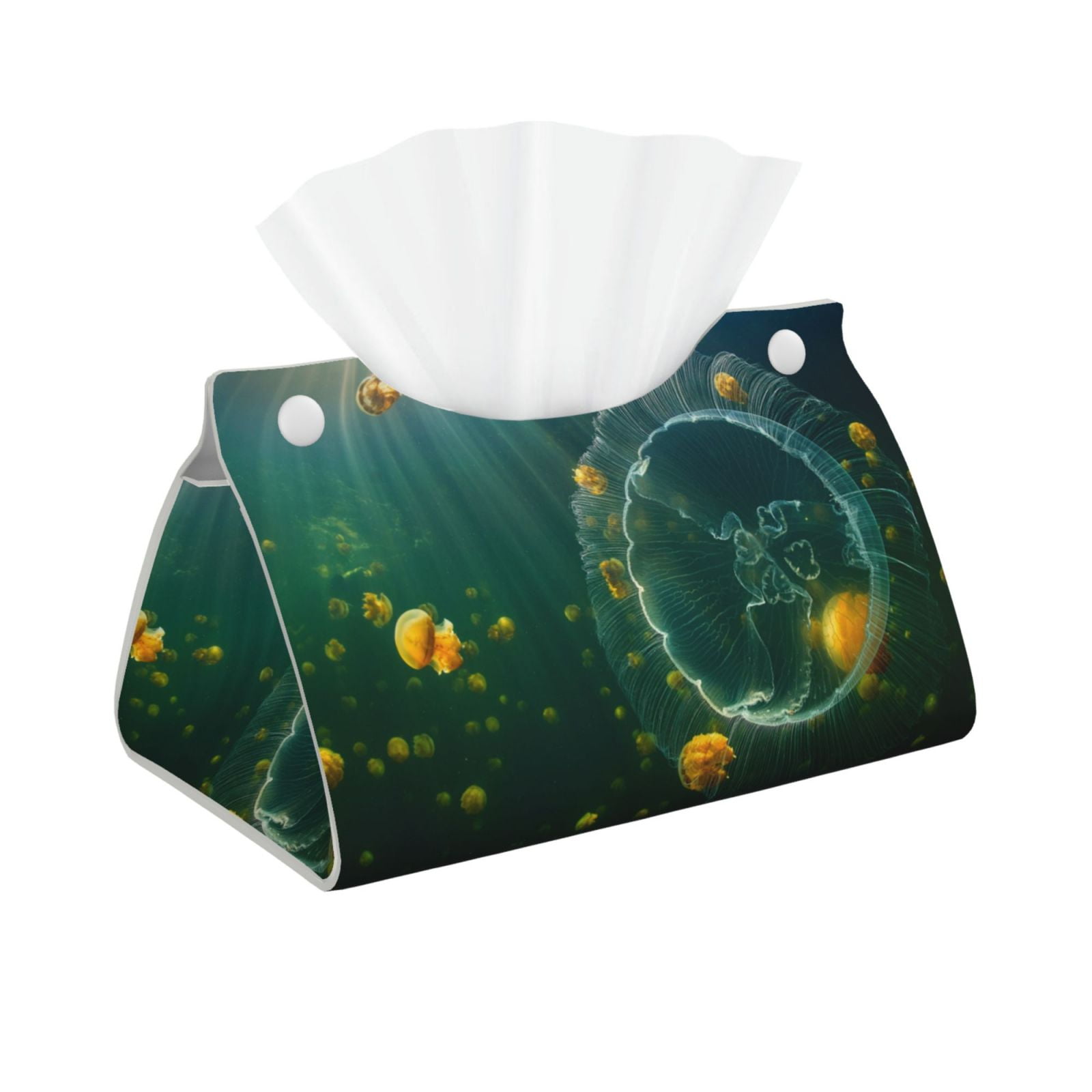 Tissue Box Cover Jelly Fish Tissues Boxes Holder Organizer for Bathroom ...