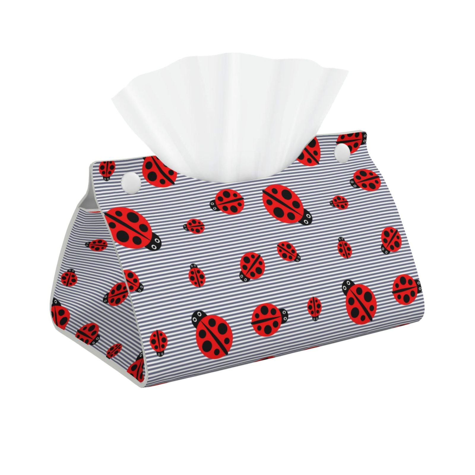 Tissue Box Cover, Ladybug Rectangular Leather Tissue Holder - Tissue ...