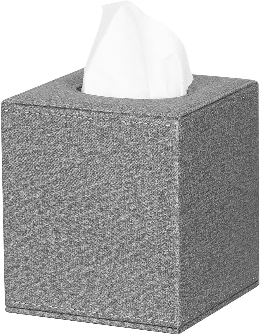 Tissue Box Cover, Leather Tissue Box Holder, Stylish Tissue Box Holder ...