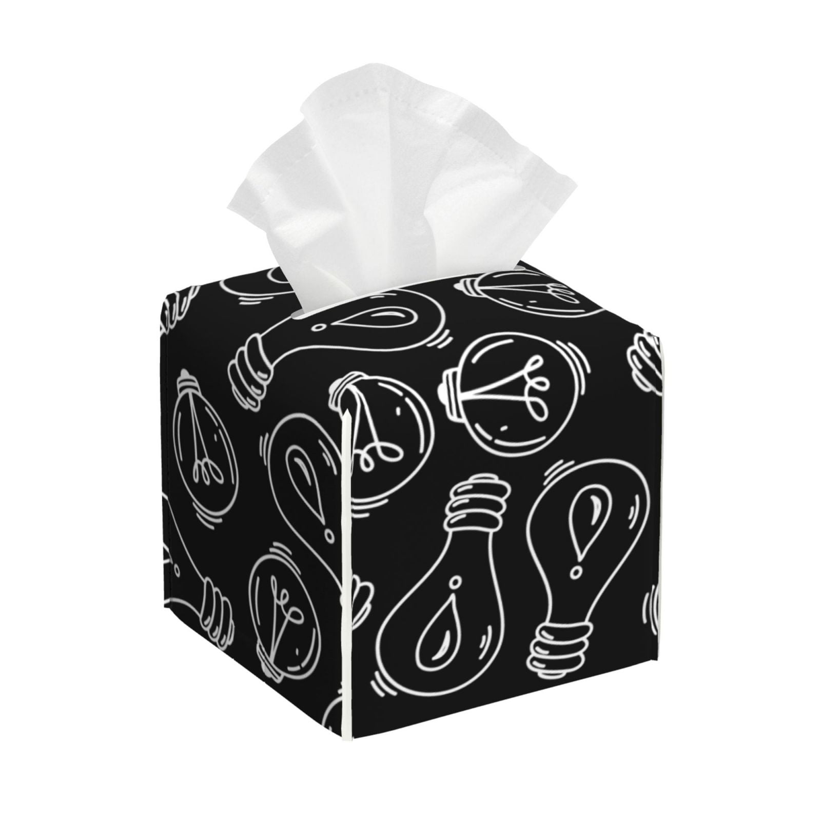 Tissue Box Cover Light Bulb Minimalist Tissues Boxes Holder Organizer ...