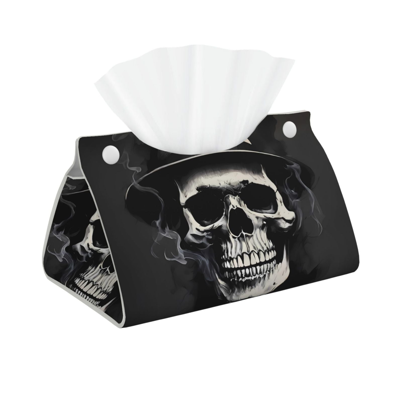 Tissue Box Cover Magician Hat Skull Tissues Boxes Holder Organizer for ...