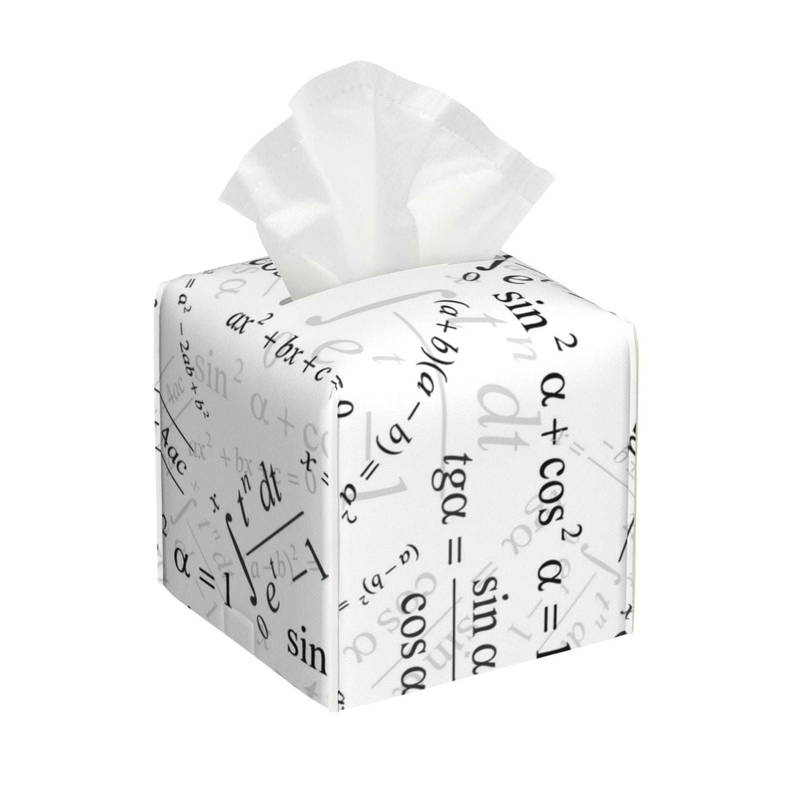 Tissue Box Cover Math Print formula Tissues Boxes Holder Organizer ...