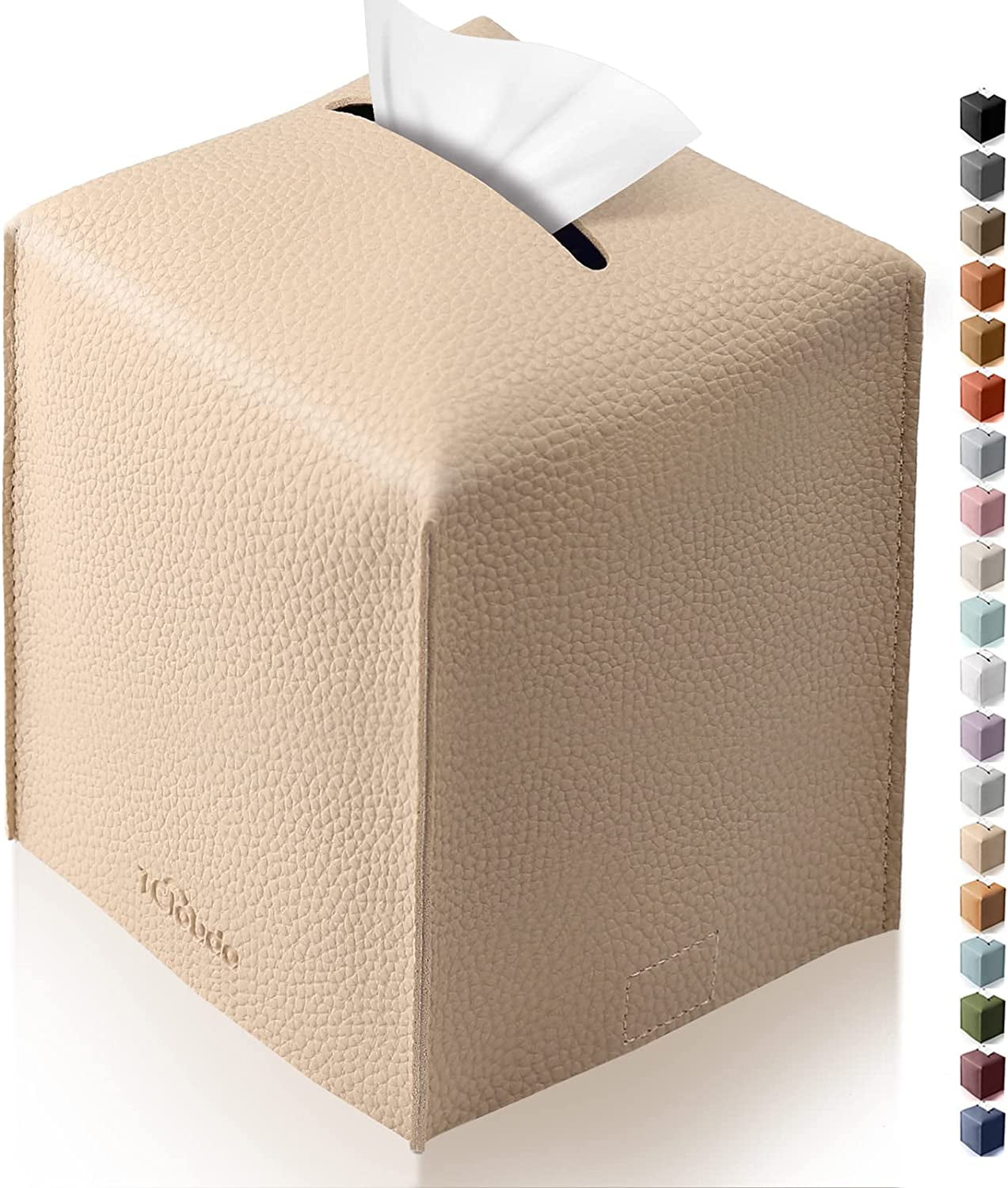 Tissue Box Cover, , Modern PU Leather Square Holder for Creative ...