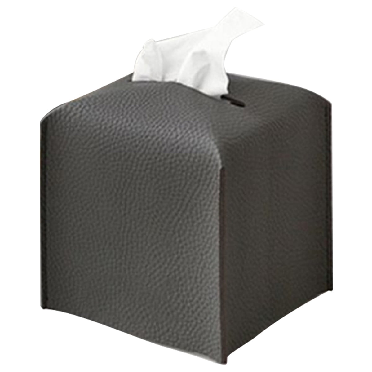 Tissue Box Cover, Modern Square Cube Covers PU Leather Tissue Storage ...