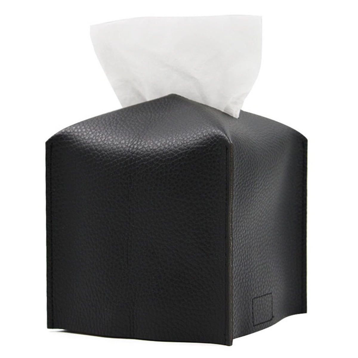 Tissue Box Cover, Modern Square Cube Covers PU Leather Tissue Storage ...