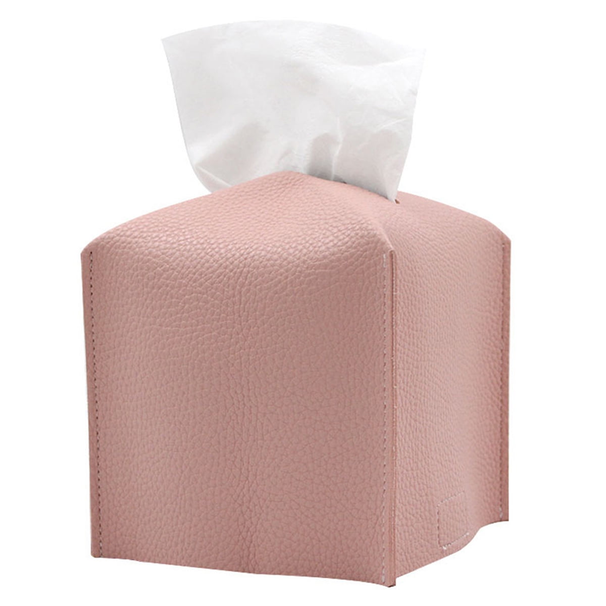 Tissue Box Cover, Modern Square Cube Covers PU Leather Tissue Storage ...