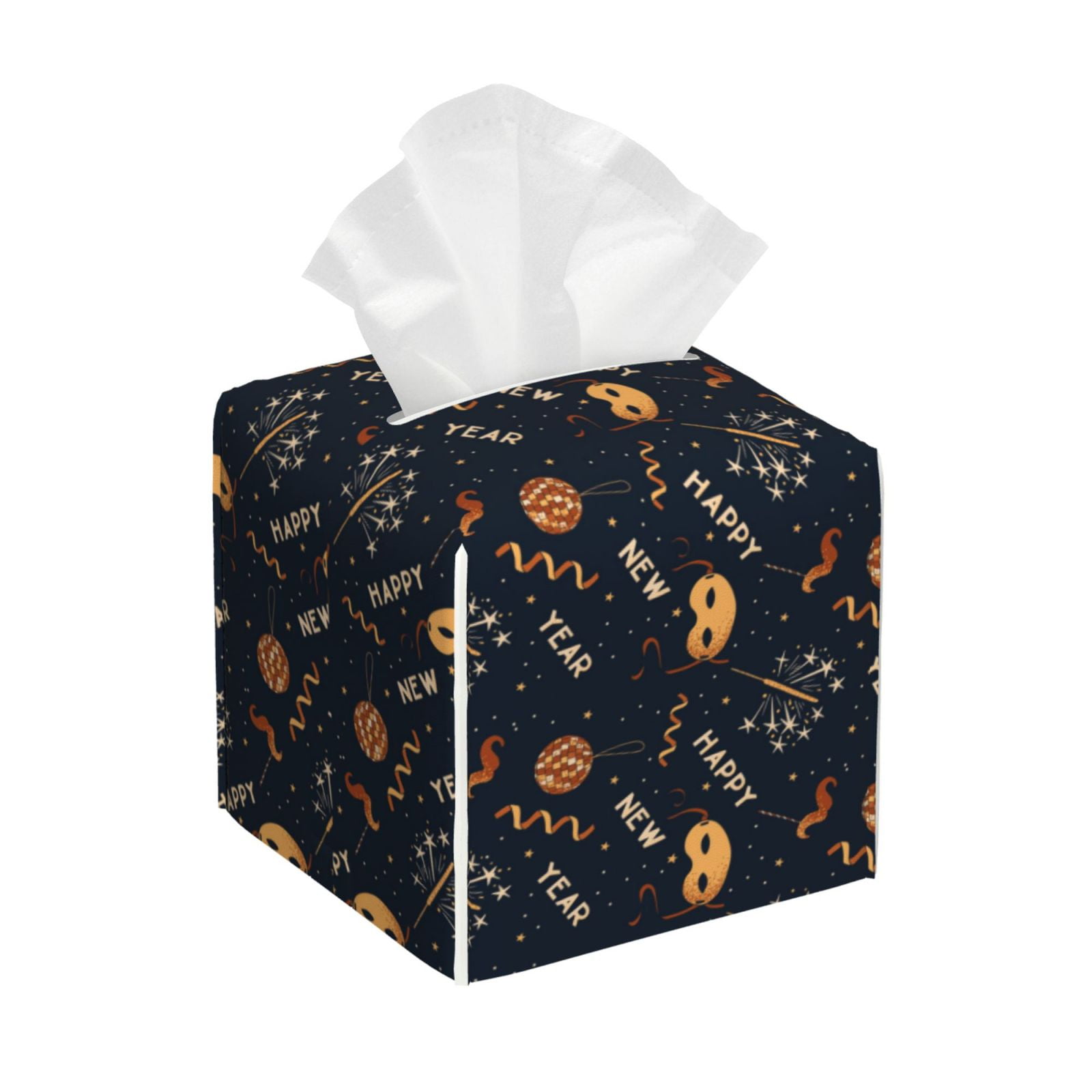 Tissue Box Cover - New Year Modern Square Leather Tissue Box Holder ...