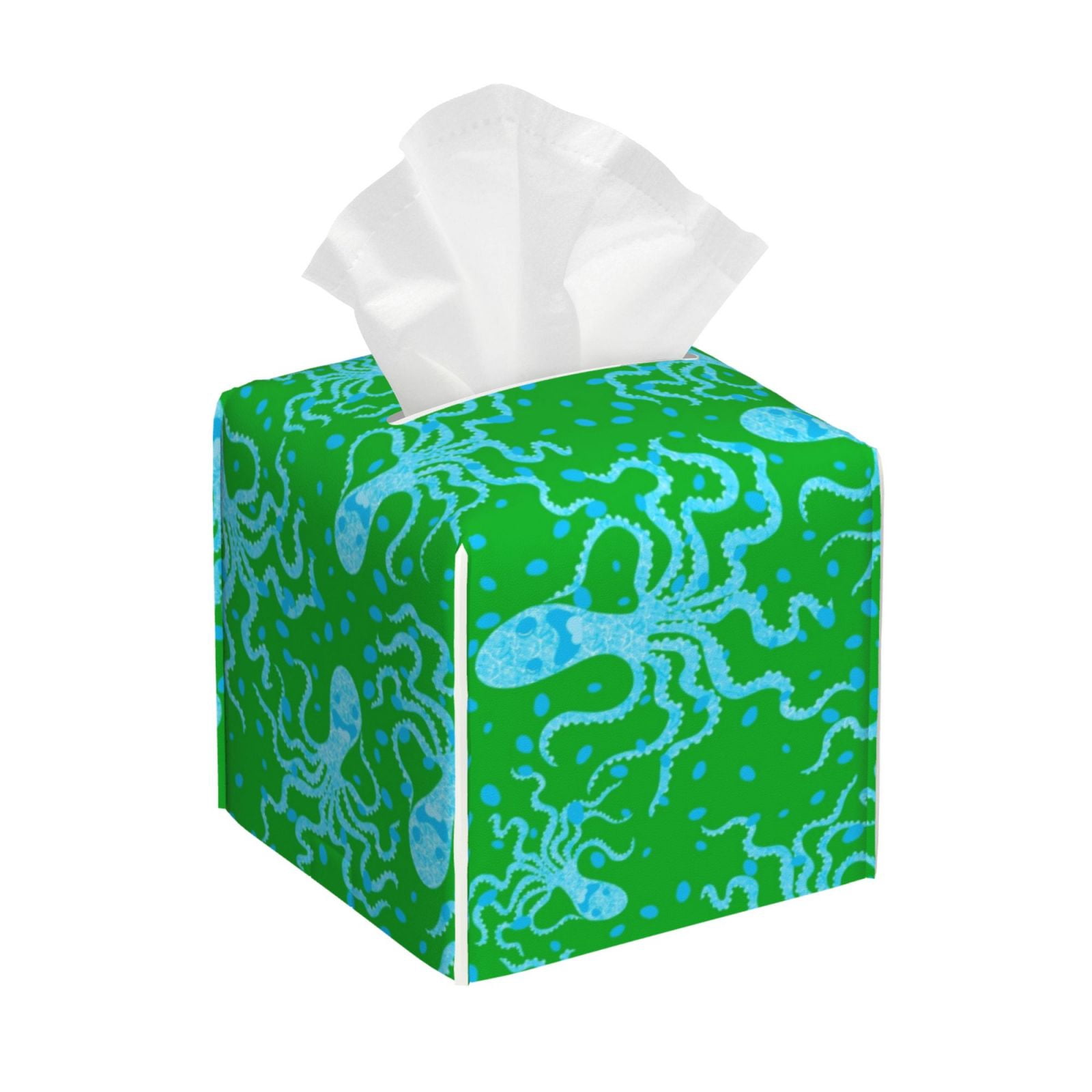 Tissue Box Cover - Octopus1 Modern Square Leather Tissue Box Holder ...